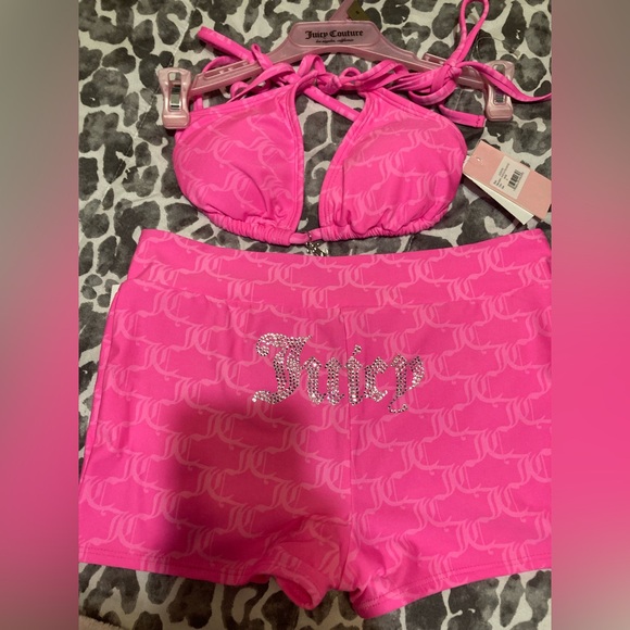 Juicy Couture | Swim | Juicy Couture Pink Swim Boy Short Swim Suit ...